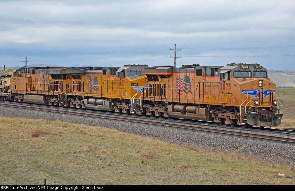 UP 7875, 6687 and 6894